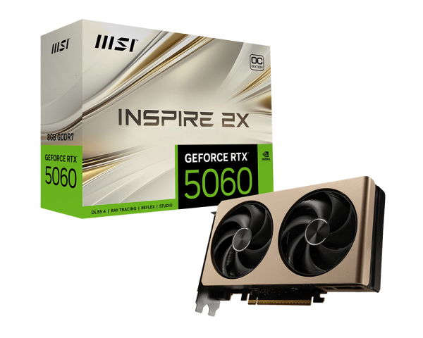 MSI INSPIRE GeForce RTX 5060 Graphics Card RTX 5060 8G INSPIRE 2X OC - Newegg.com